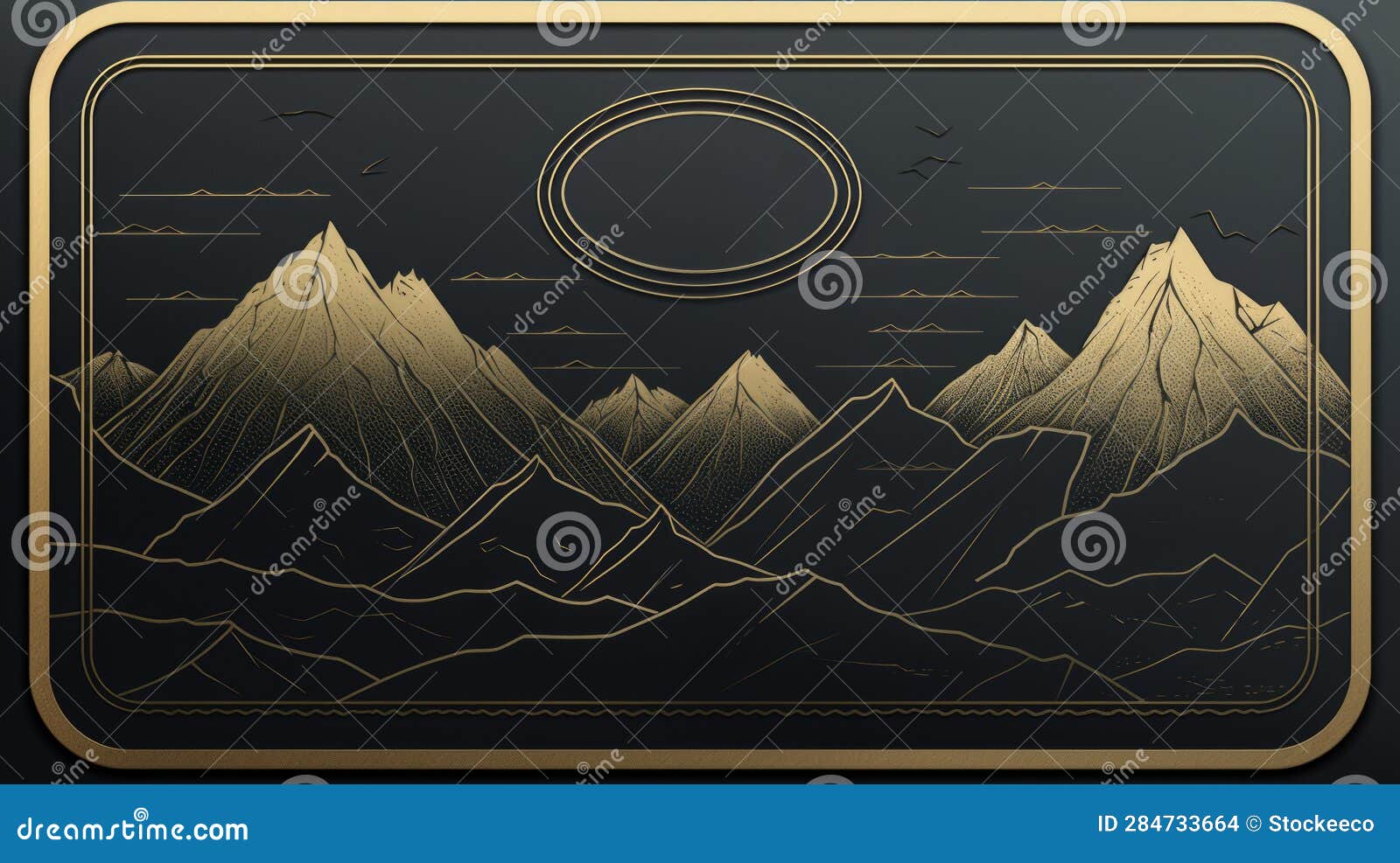 Getaway Themed Rectangular Label With Mountain Silhouette On World Map ...