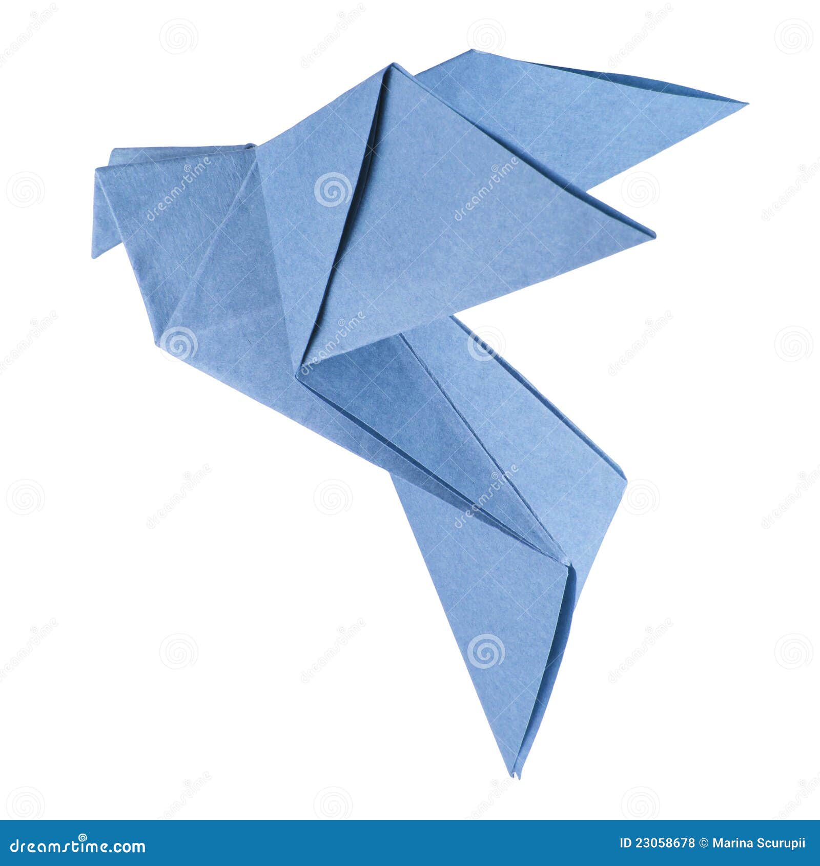 Getrennte origami Taube stockfoto. Bild von freiheit - 23058678