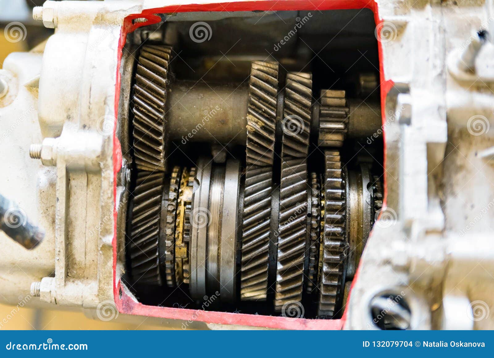 Getriebe Oder Getriebe Mit Stirnradgetriebe Des Modernen Autos in ...