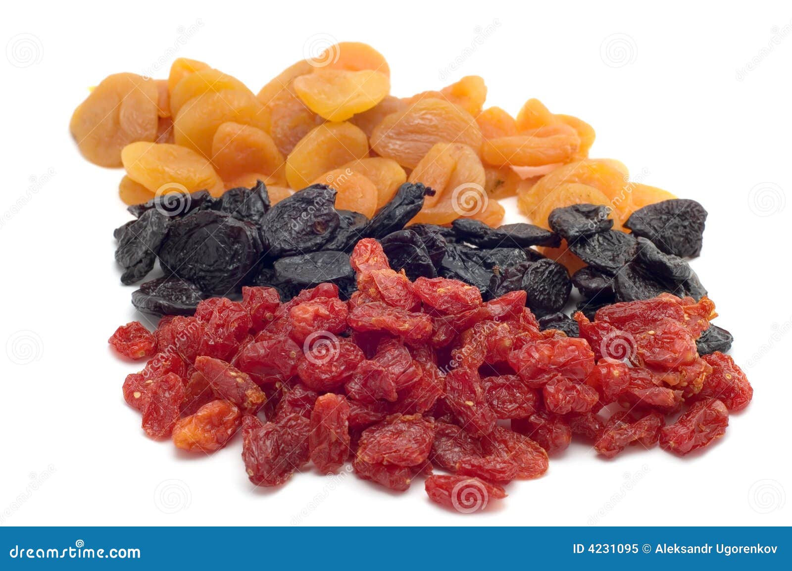 Getrocknete Früchte Auf Weiß Stockbild - Bild von vitamine, nahrung ...