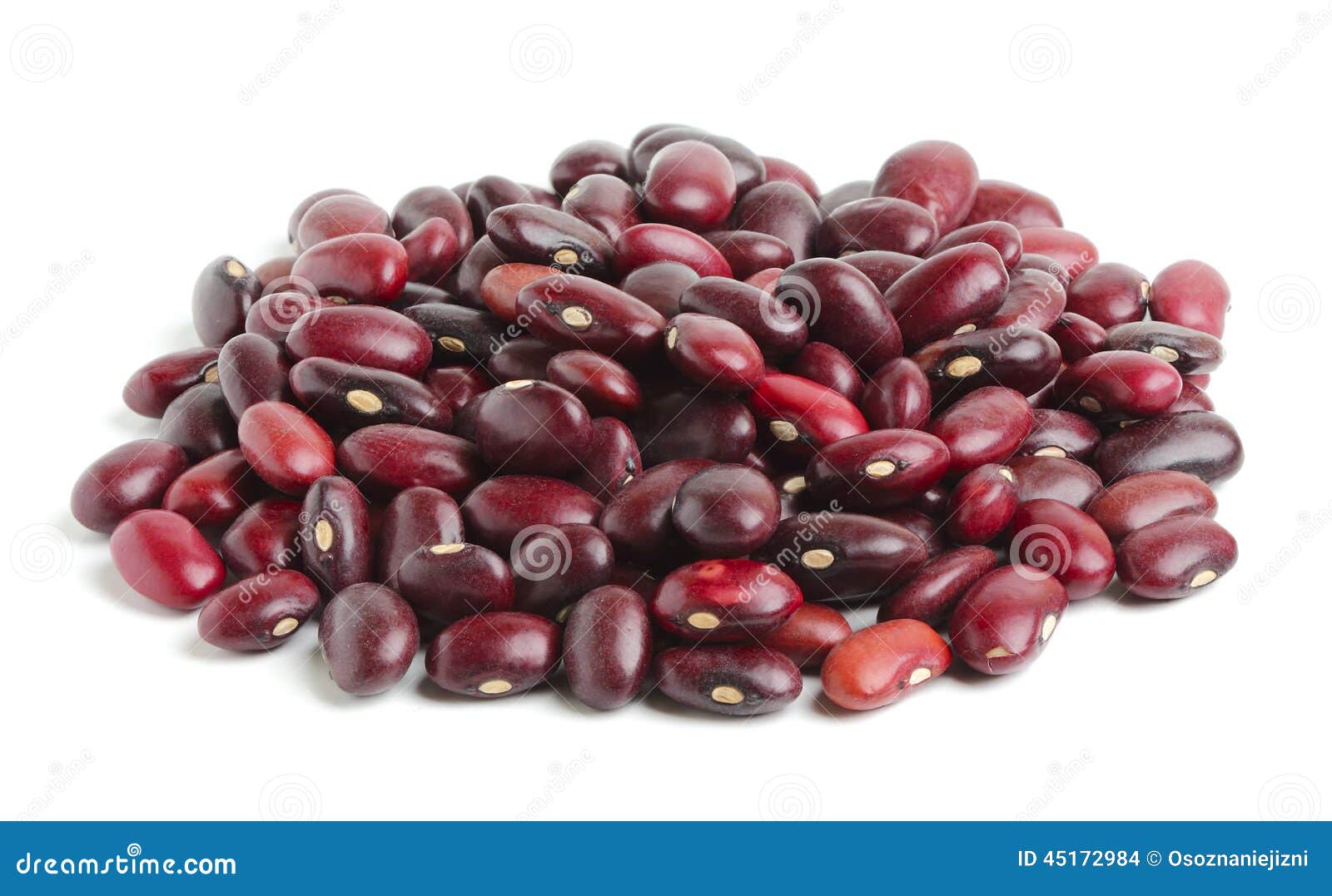 Getrocknete rote Bohnen stockfoto. Bild von hülsenfrüchte - 45172984