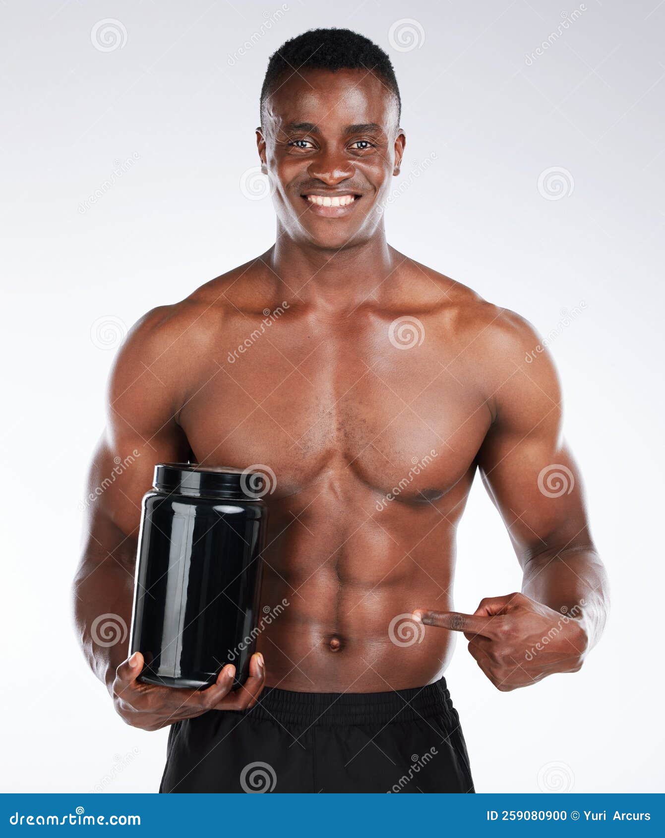 This Gets Me Shredded. a Handsome Young Man Standing Alone in the ...