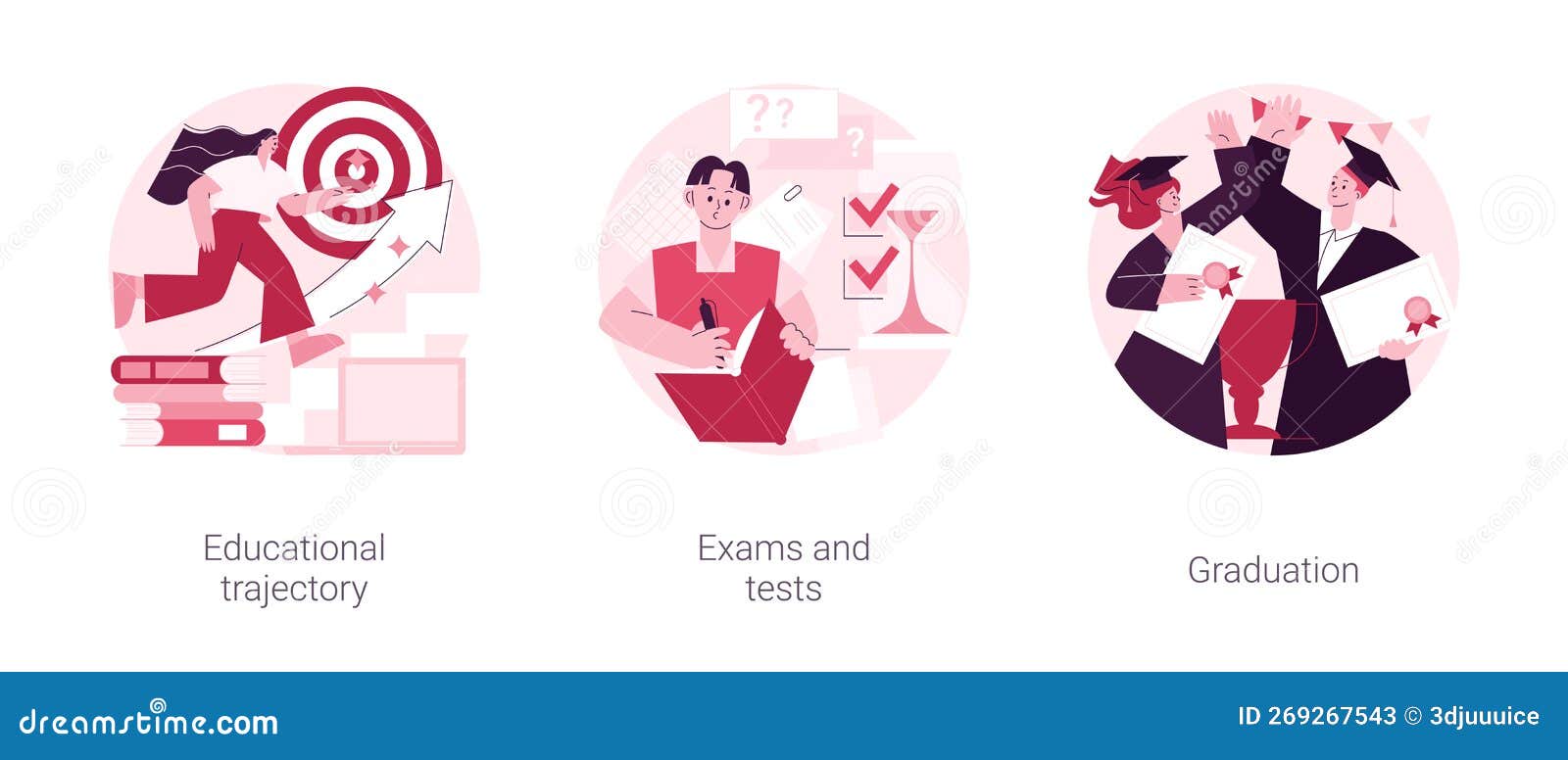 Getting an Academic Degree Abstract Concept Vector Illustrations. Stock ...