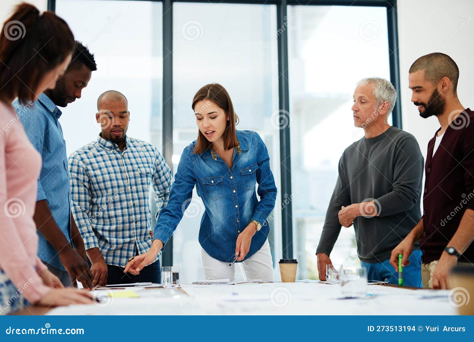 Getting it All Together. a Group of Businesspeople in the Boardroom ...