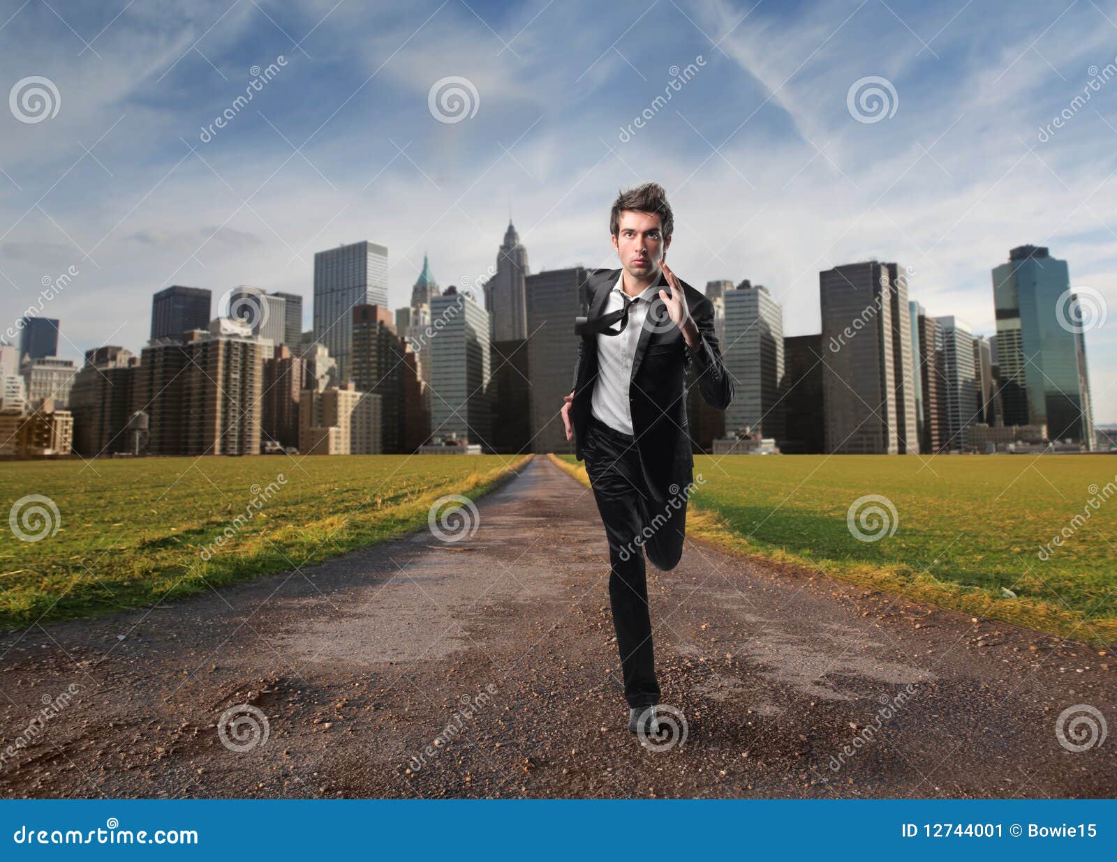 Getting away stock image. Image of finance, path, building - 12744001