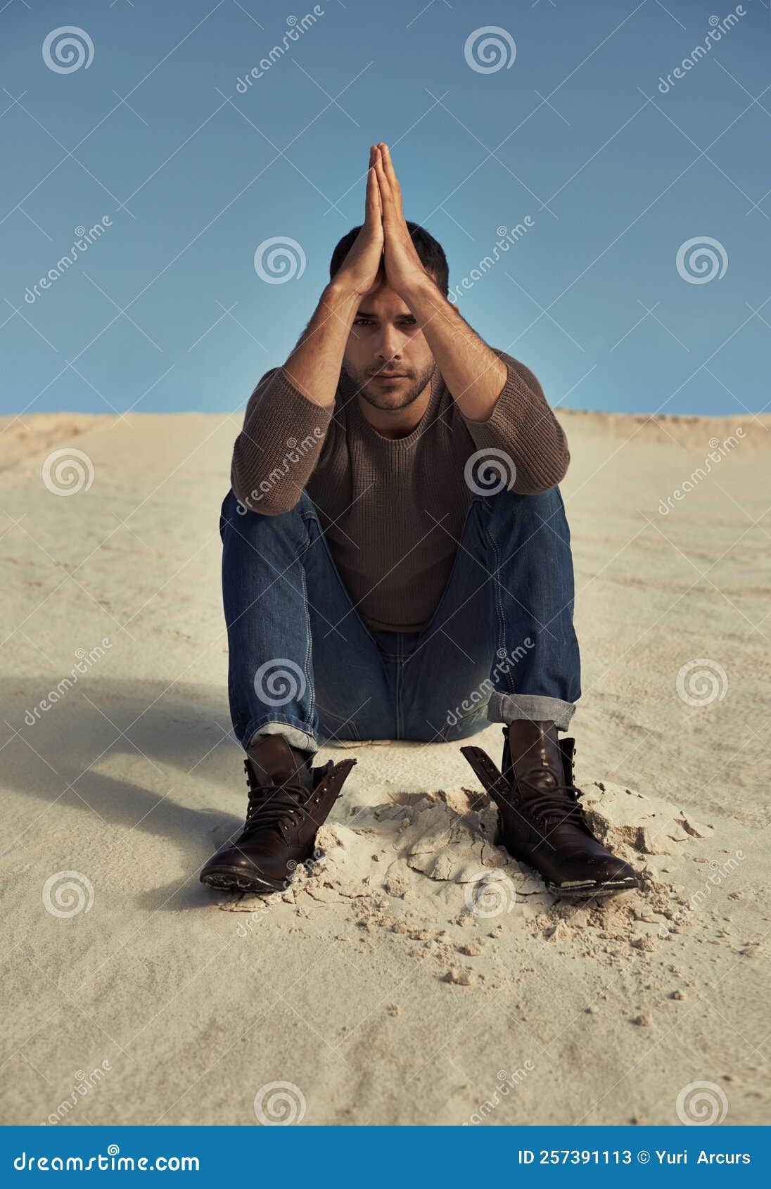 Getting Away from it All. a Ruggedly Handsome Young Man Enjoying the ...