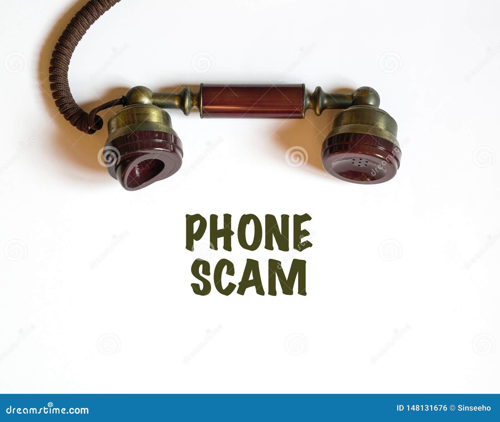 Getting a Call that is a Phone Scam Stock Photo - Image of deceive ...