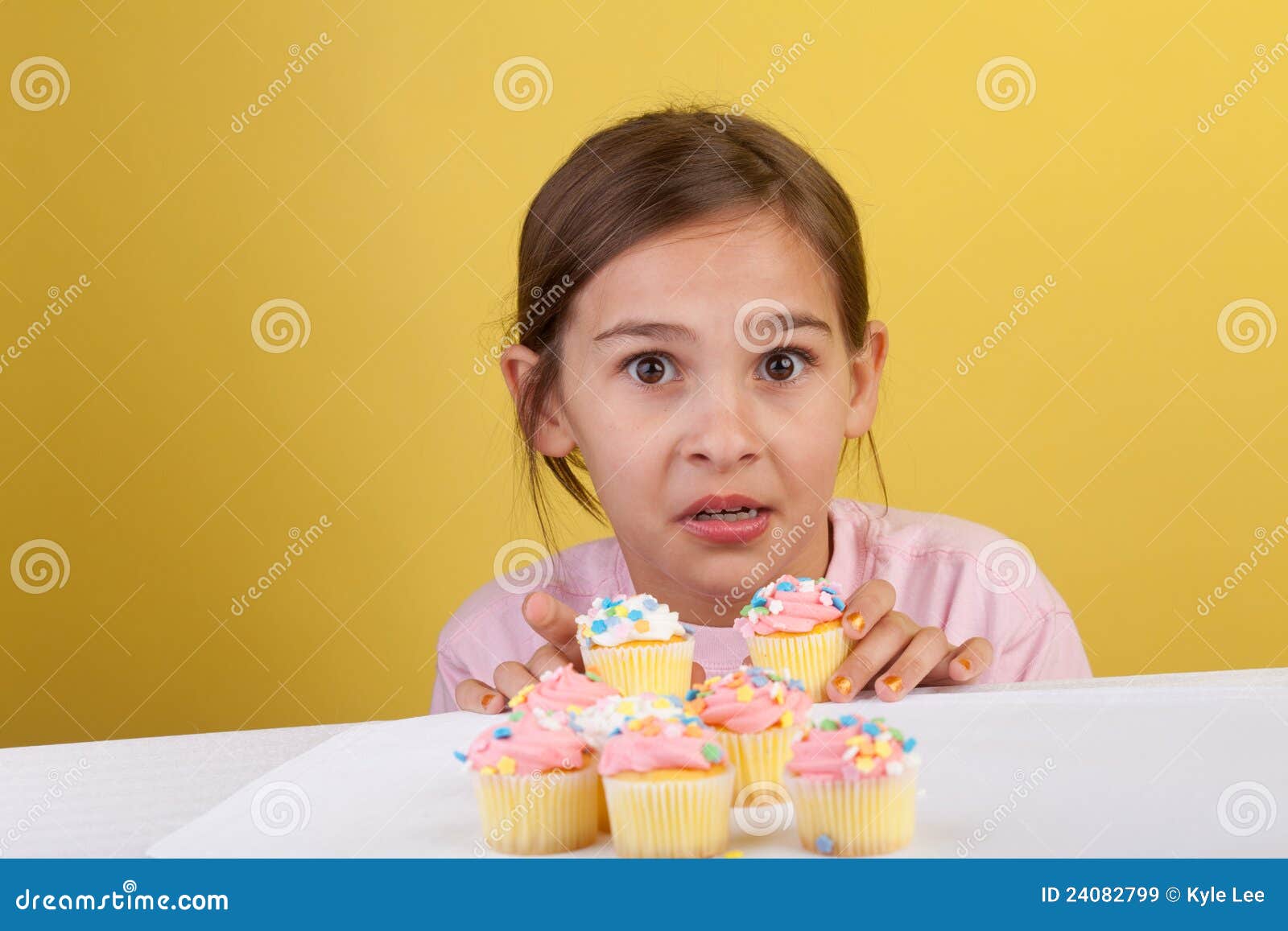 Getting Caught Stealing Cupcakes Stock Image - Image of brunette ...