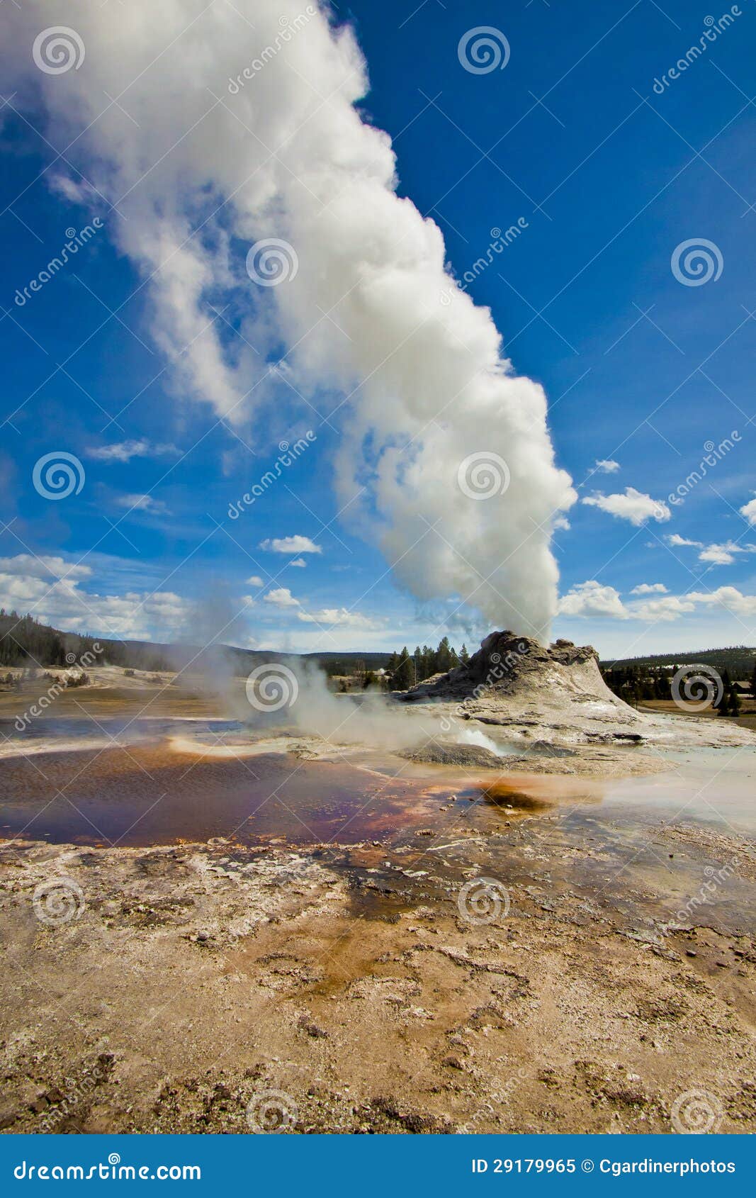 Getting Close To a Geyser Erupting Stock Image - Image of thermal ...