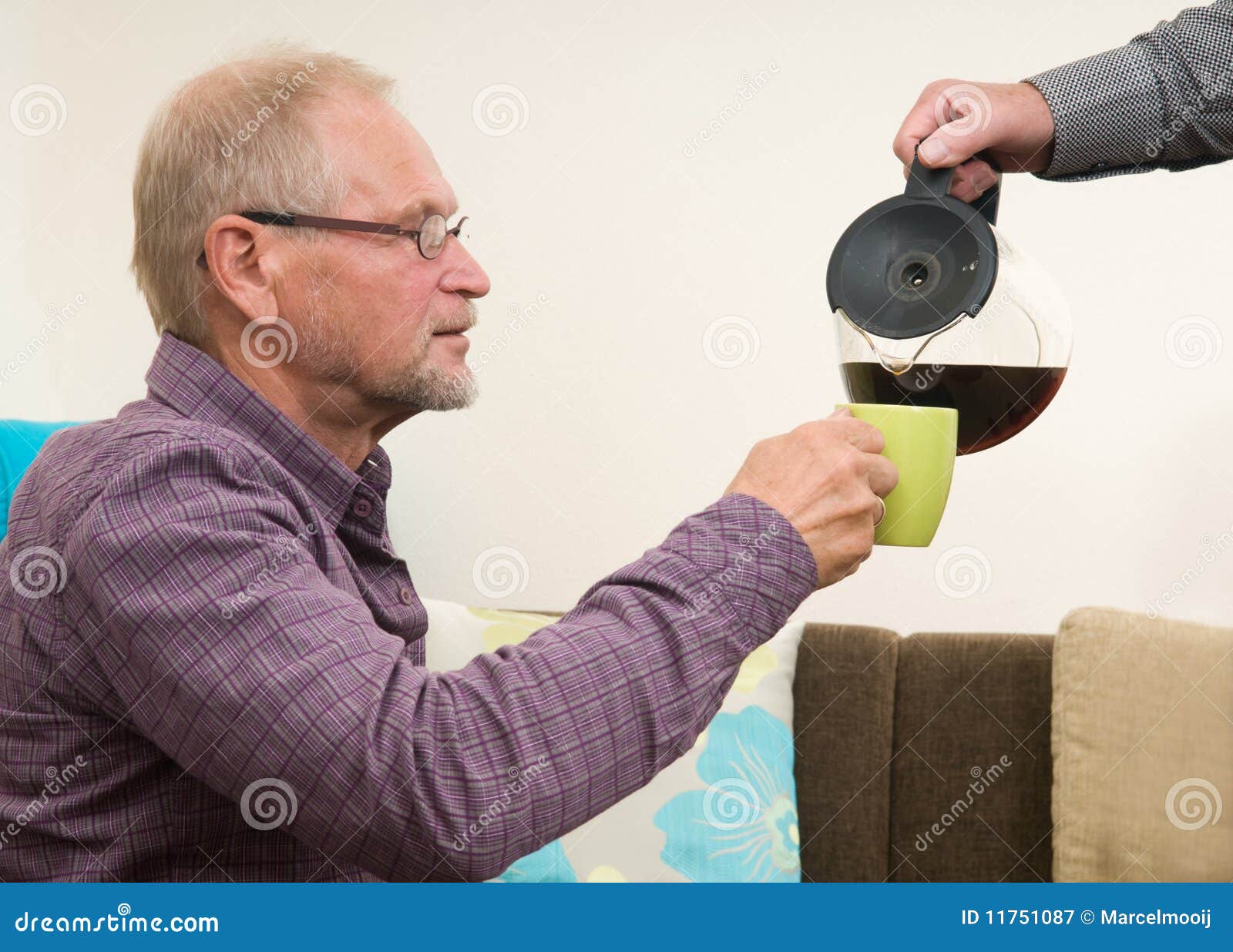 Getting Coffee stock image. Image of lifestyle, grandfather - 11751087