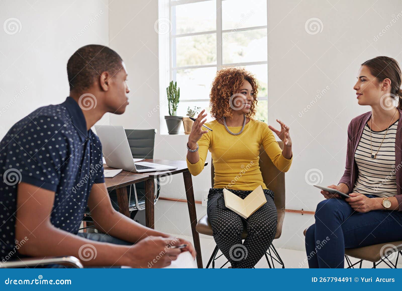 Getting into the Creative Mindset As a Team. Colleagues Working ...