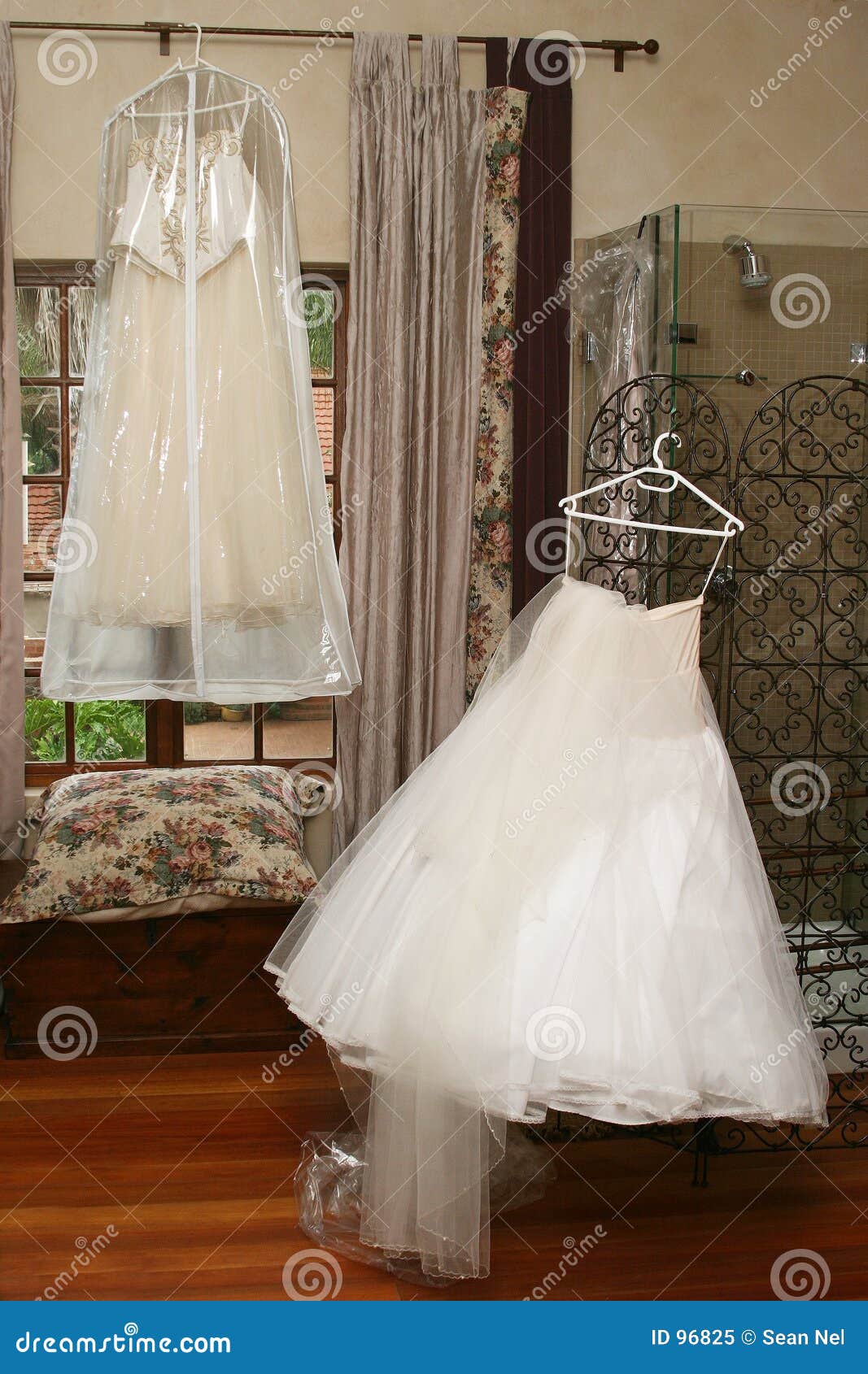 Getting dressed stock image. Image of shower, beauty, bridal - 96825