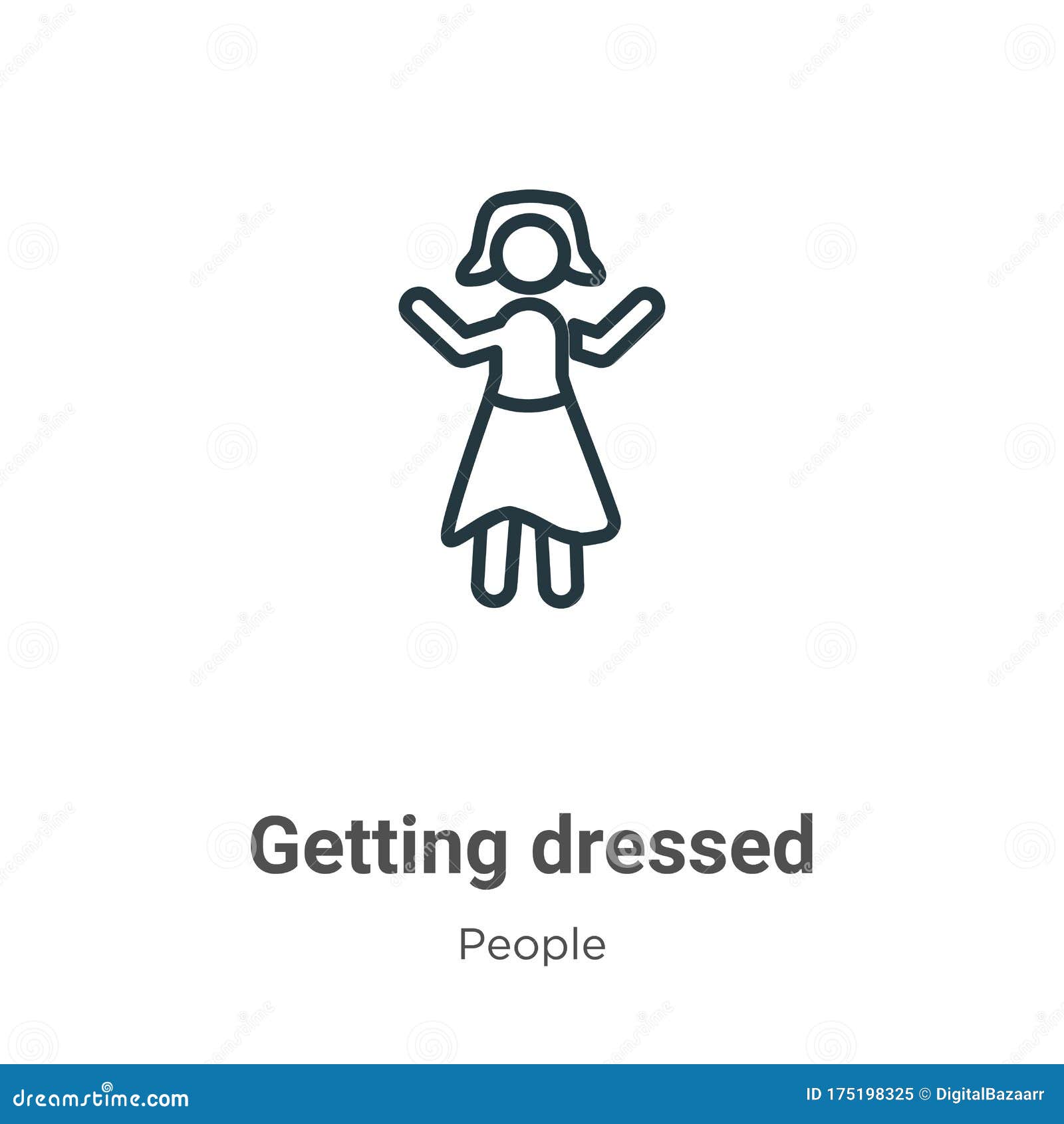 Getting Dressed Stock Illustrations – 190 Getting Dressed Stock ...