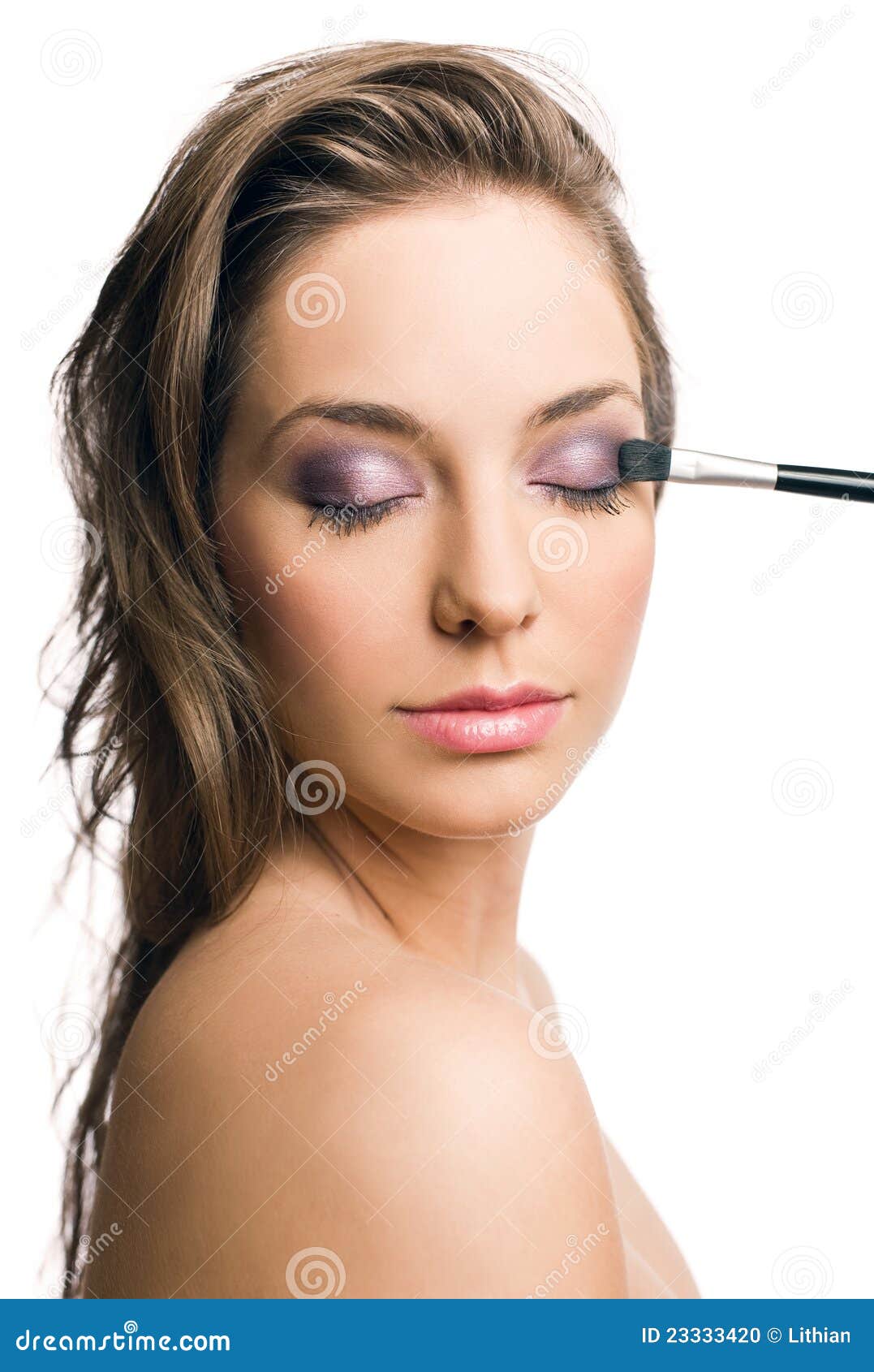 Getting the eye shaded. stock photo. Image of person - 23333420
