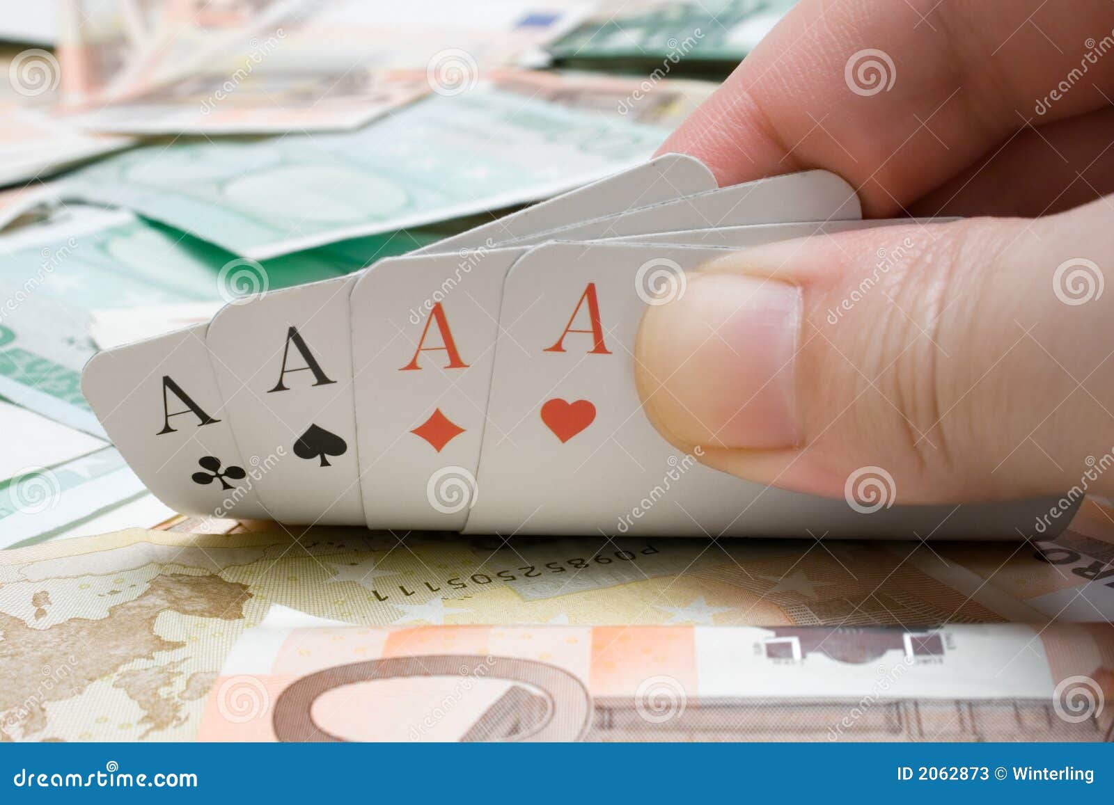 Getting Four Aces stock image. Image of business, chance - 2062873