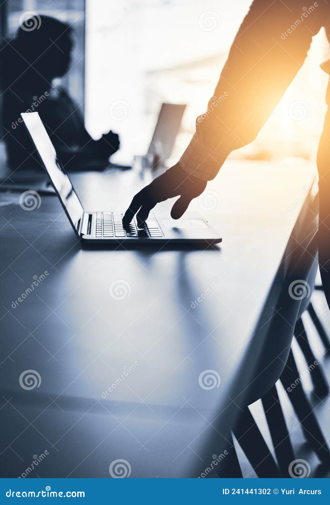 Getting the Game Plan for Success Together. Silhouetted Shot of an ...