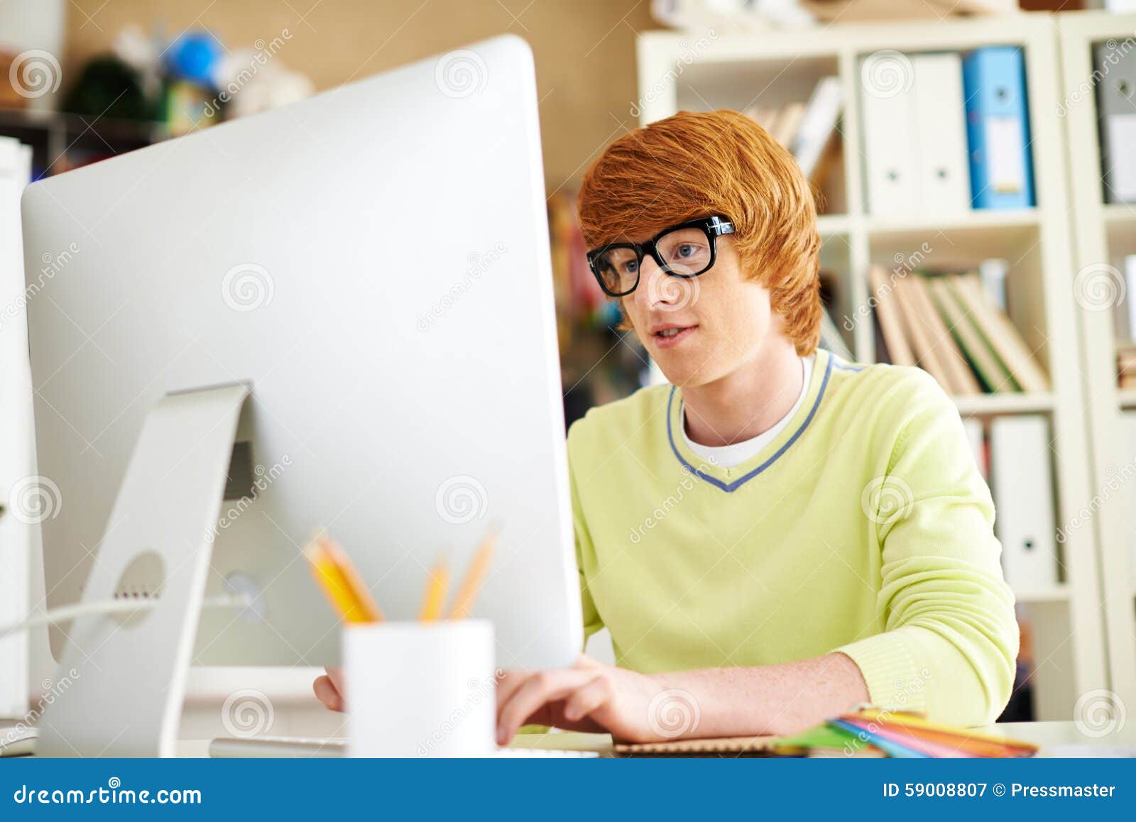 Getting information stock image. Image of alone, computing - 59008807