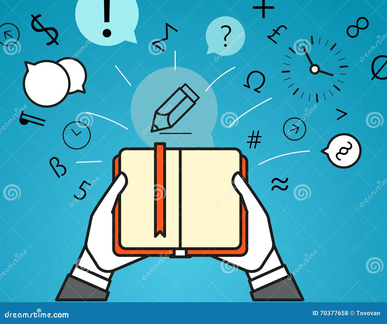 Getting Information Via Book Simple Line Design Stock Illustrations – 3 ...