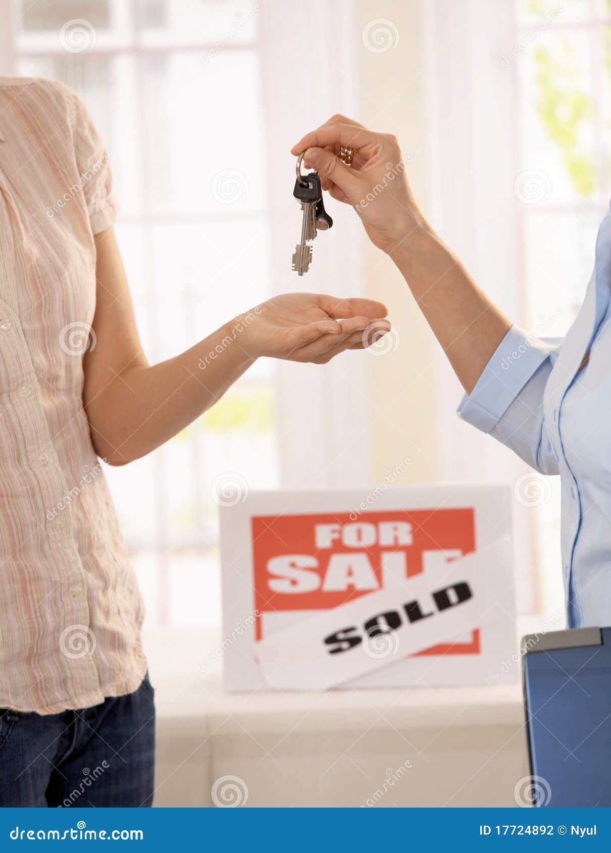 Getting keys to new house stock photo. Image of sell - 17724892