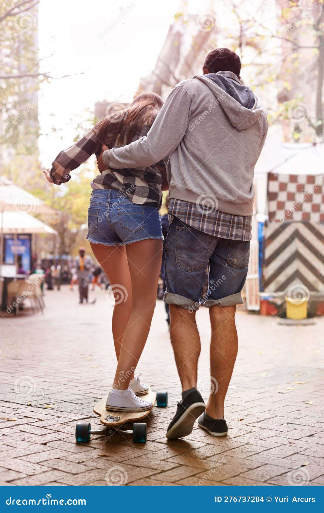 Getting a Little Help...a Young Man Teaching His Girlfriend How To ...