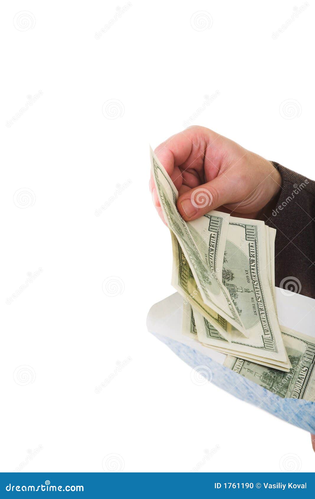 Getting money stock photo. Image of isolated, debt, human - 1761190