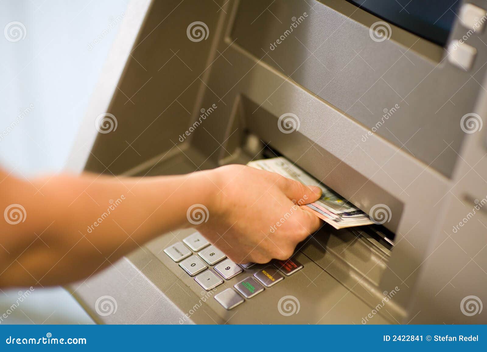 Getting Money (Euros) At A Atm Stock Image - Image of convenience ...