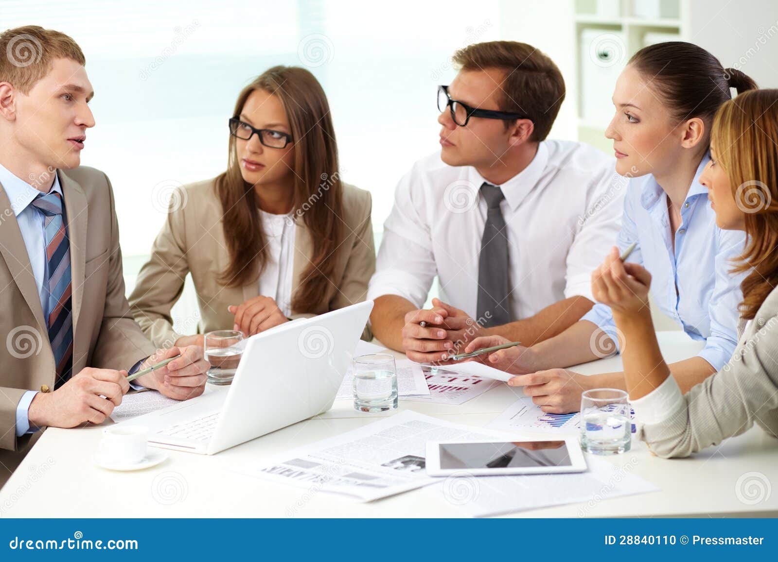 Getting new information stock photo. Image of businessman - 28840110