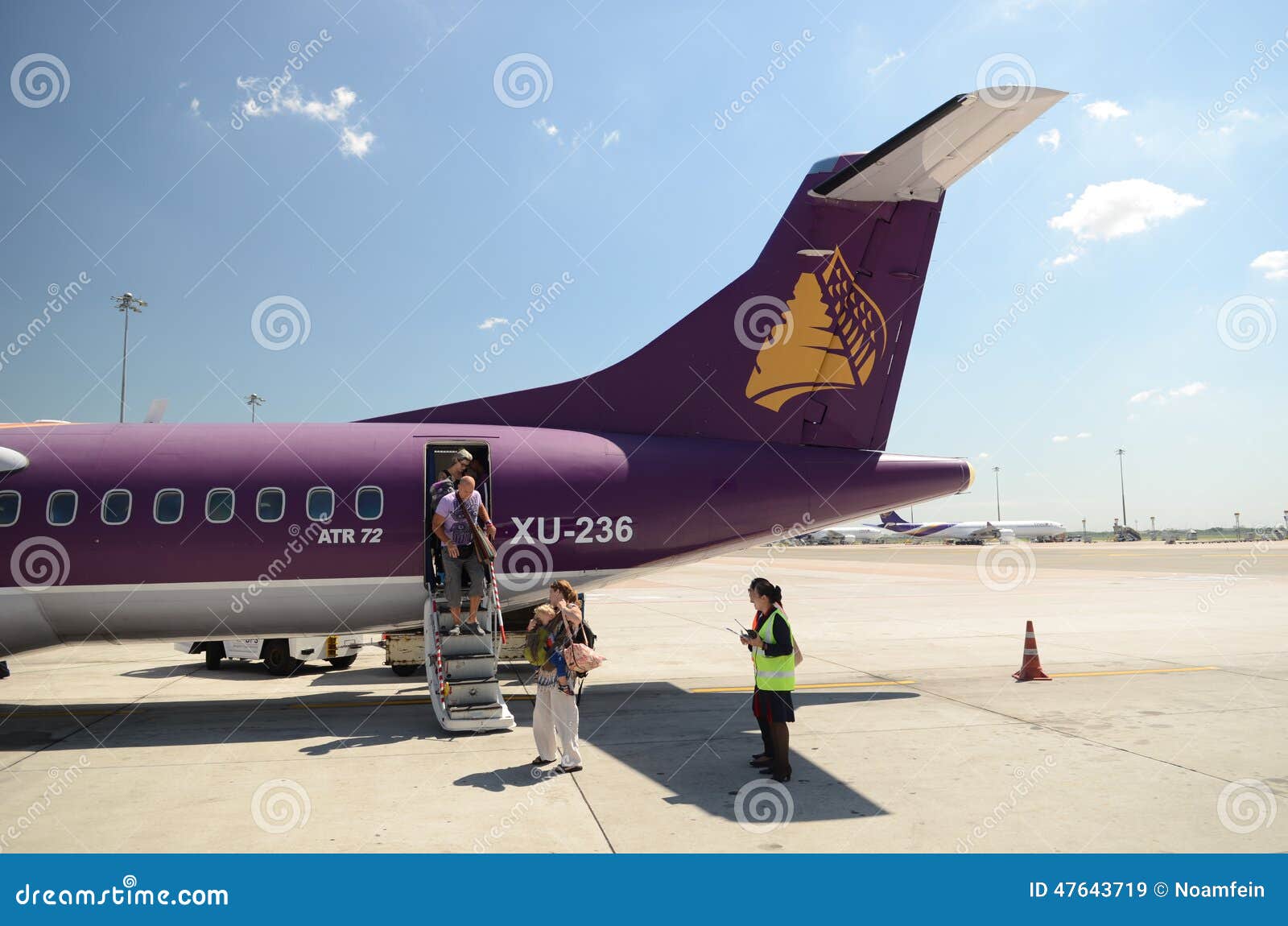 Getting Off Cambodia Angkor Air Editorial Stock Image - Image of asia ...