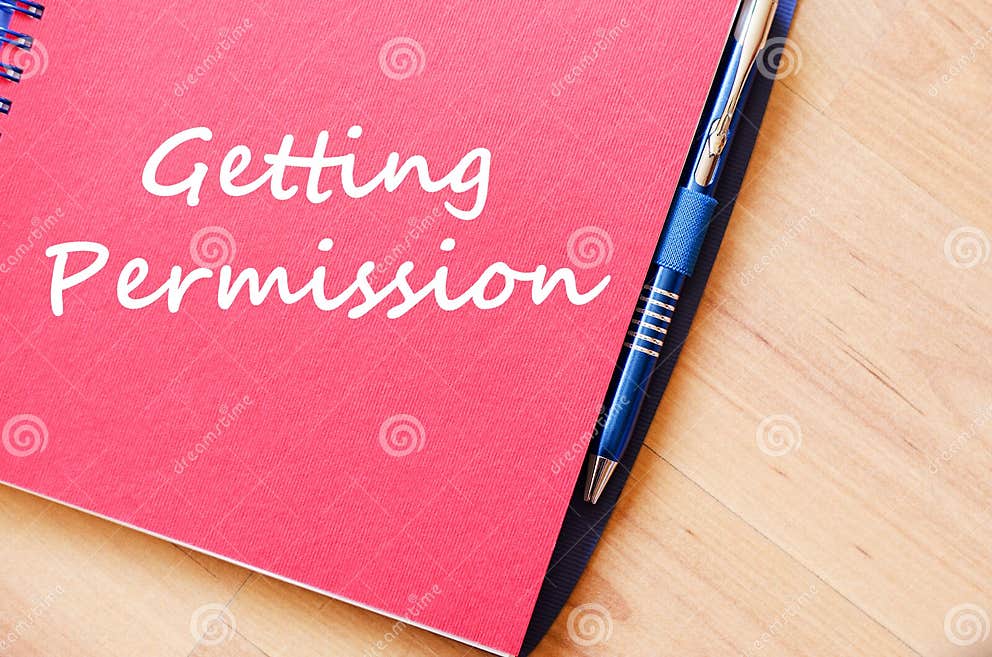 Getting Permission Write on Notebook Stock Image - Image of detective ...