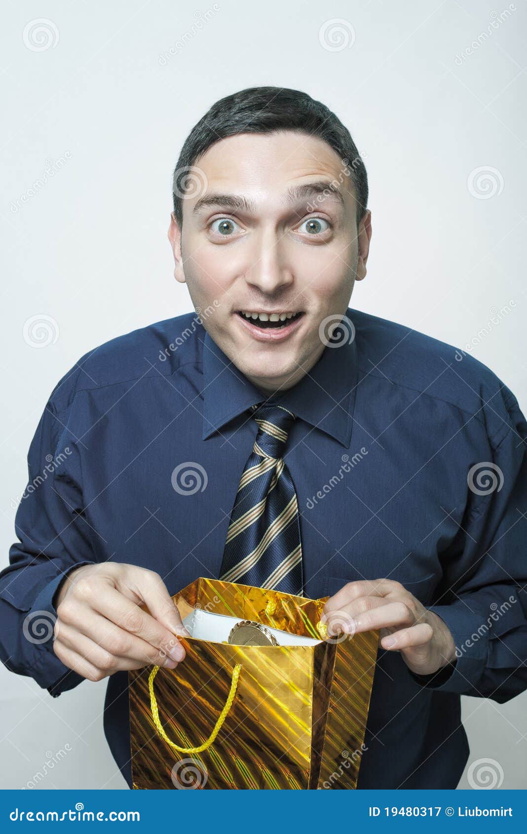 Getting a present stock image. Image of golden, birthday - 19480317