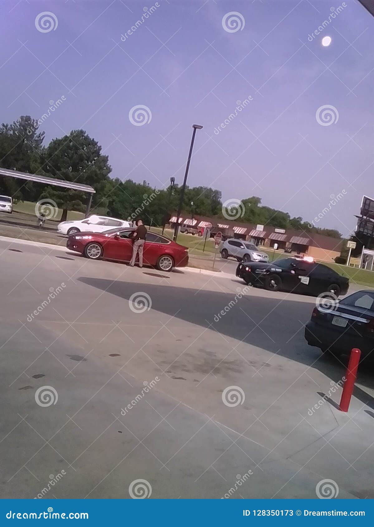 Getting pulled over editorial stock photo. Image of pulled - 128350173