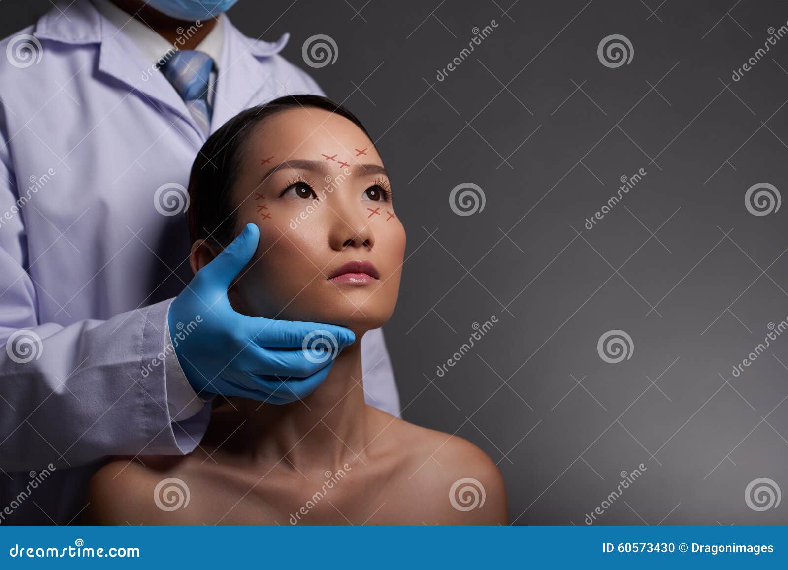 Getting Ready for Face Injections Stock Photo - Image of facial, mark ...