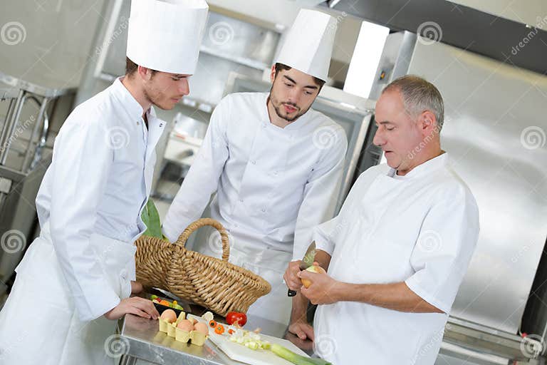 He Getting Ready for Service Stock Image - Image of show, kitchen ...
