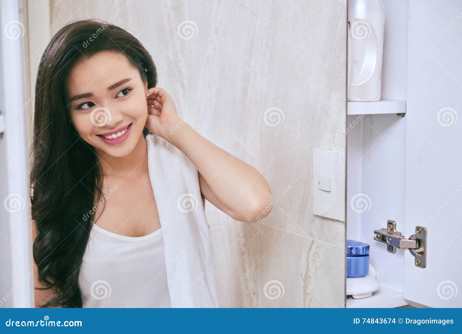 Getting ready stock photo. Image of woman, beauty, standing - 74843674