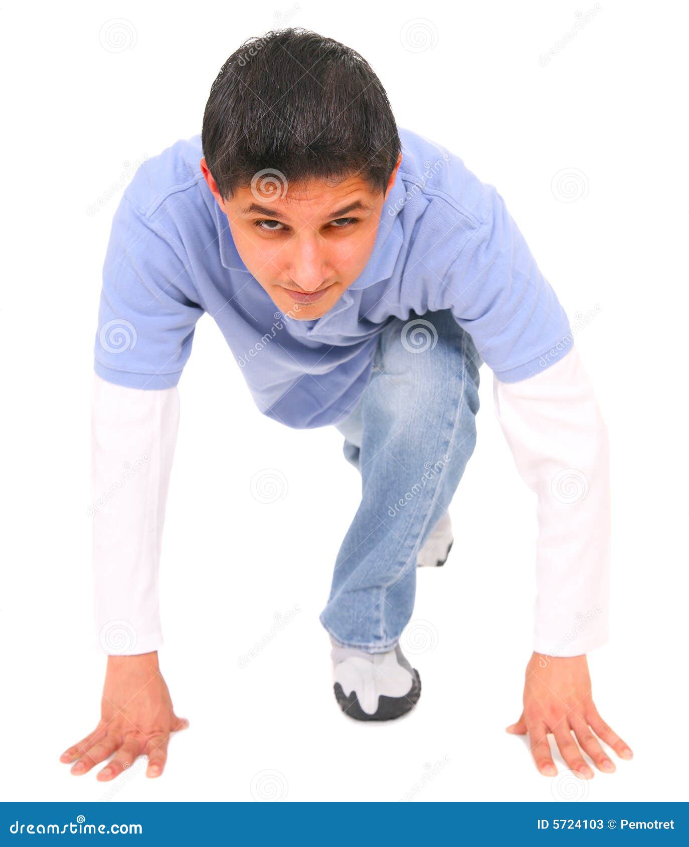 Getting Ready To Run stock image. Image of calm, dress - 5724103