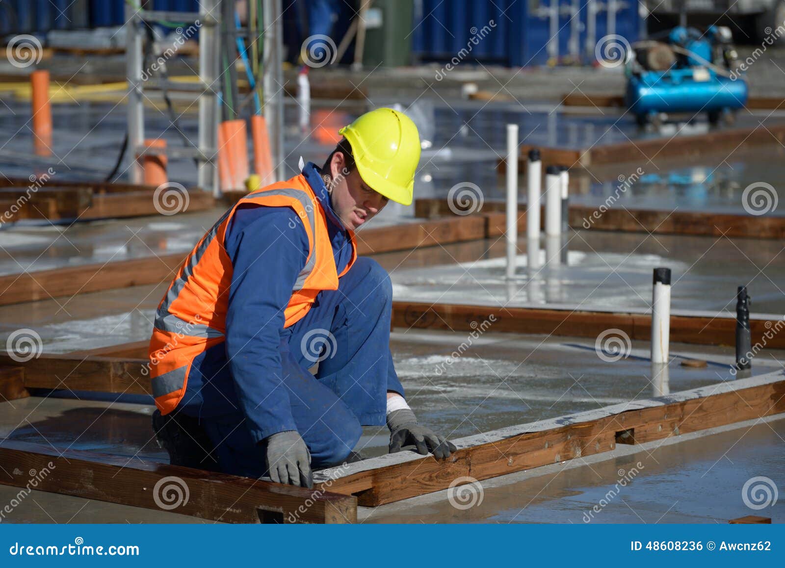 Getting Ready for the Walls Stock Photo - Image of tool, equipment ...
