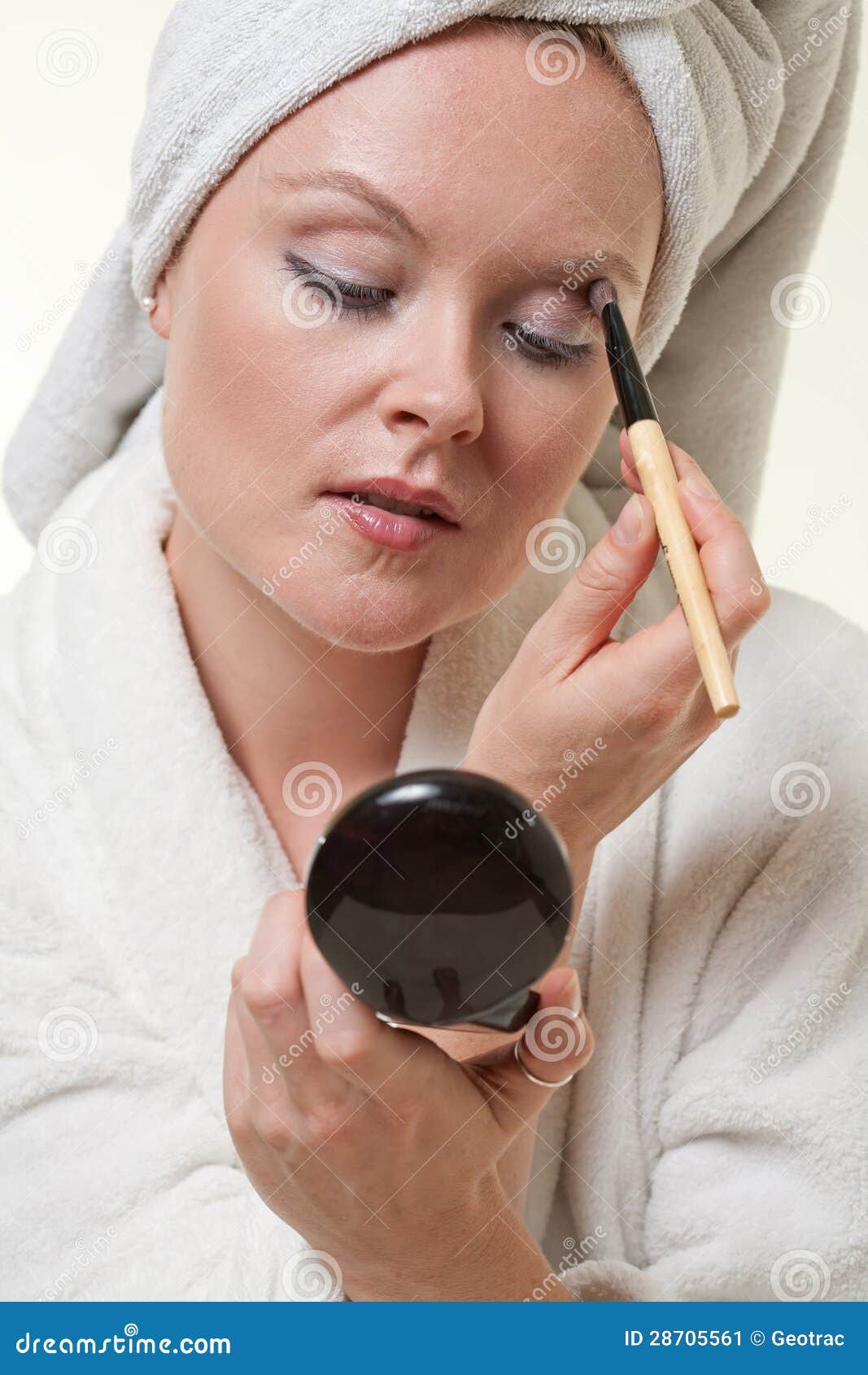 Getting ready for work stock image. Image of blond, person - 28705561