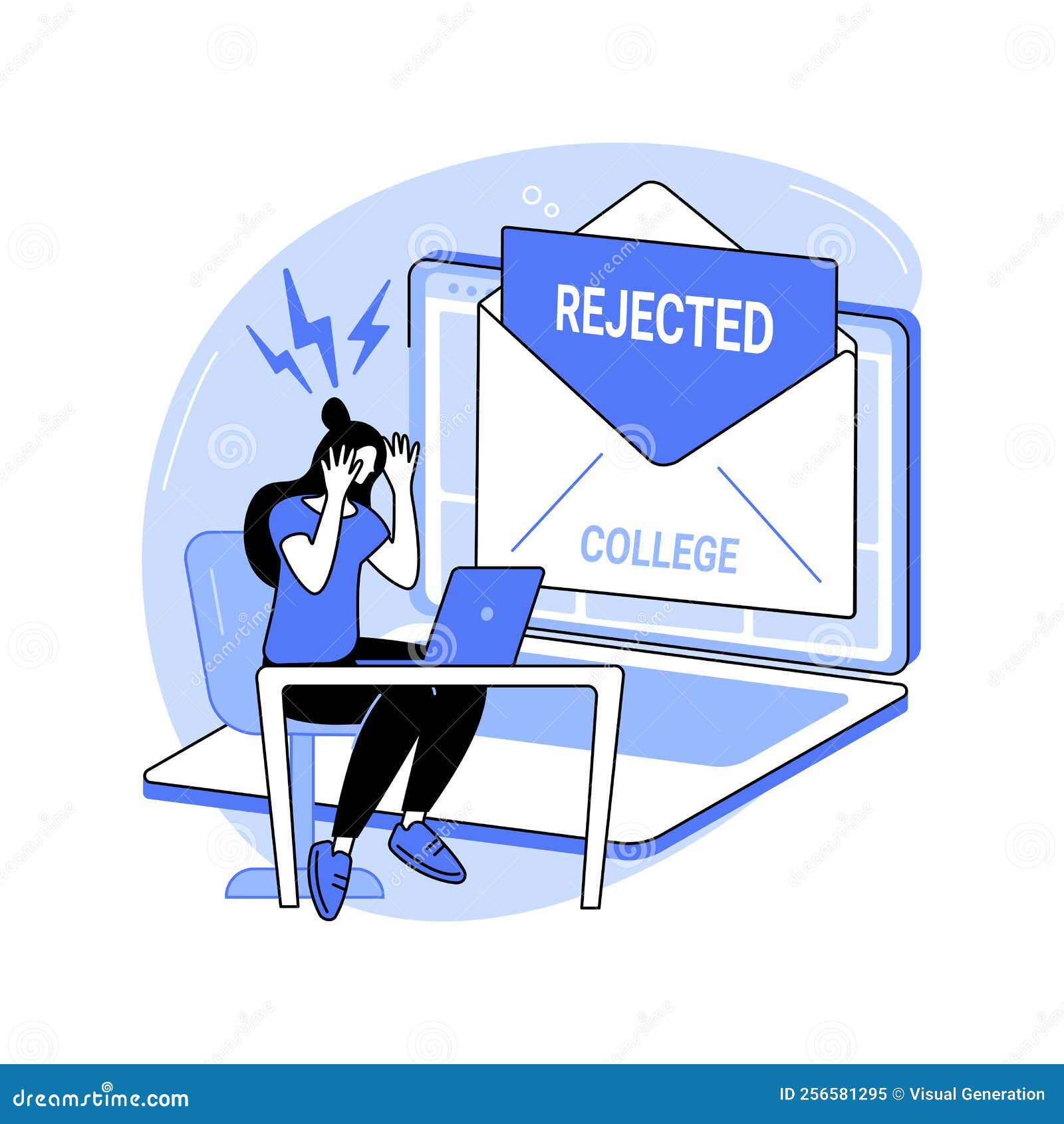 Getting Rejection Letter Isolated Cartoon Vector Illustrations. Stock ... Getting Rejection Letter Isolated Cartoon Vector Illustrations. Stock ...