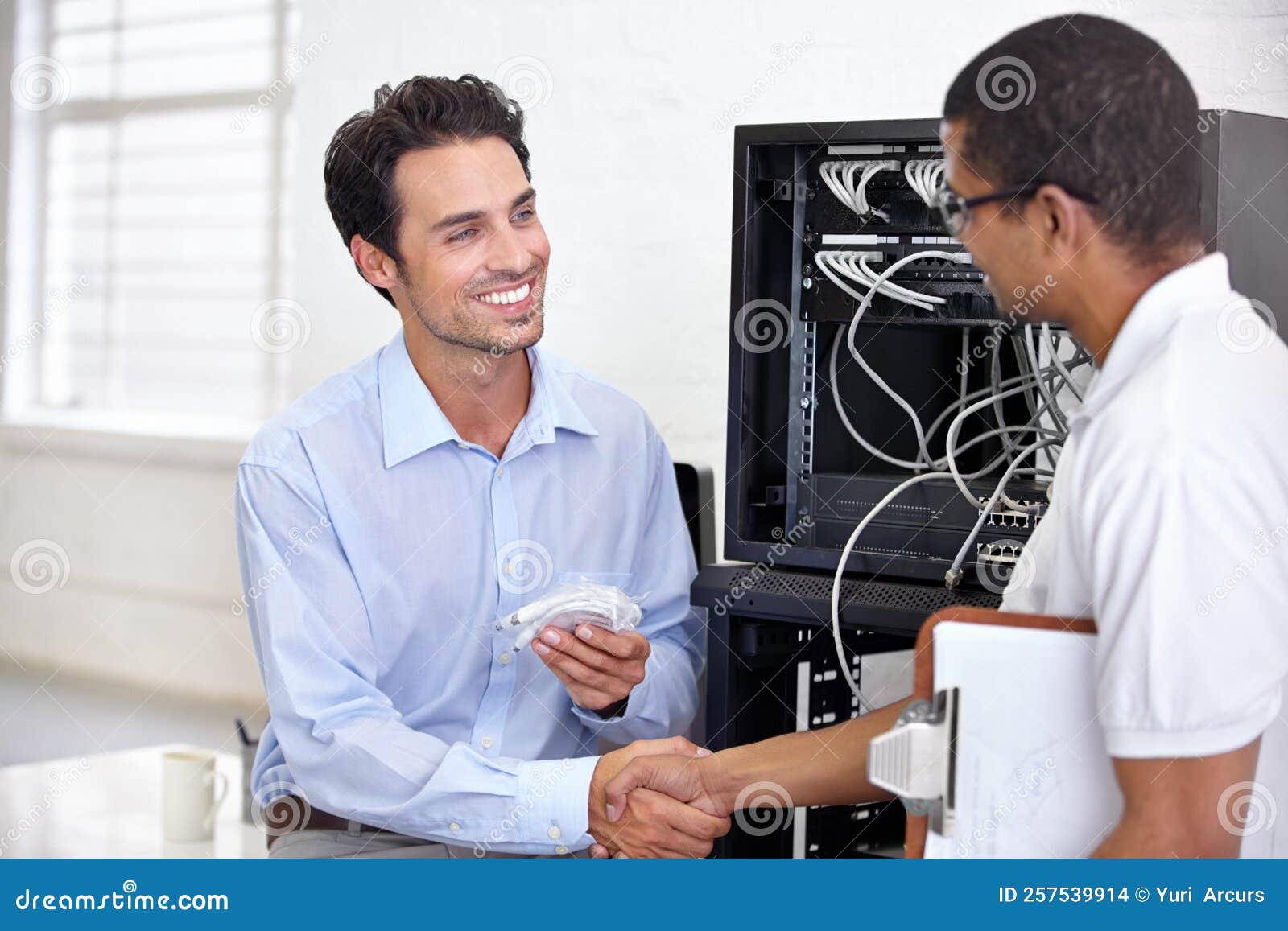 Getting it Right the First Time. a Young it Specialist Ready To Fix a ...