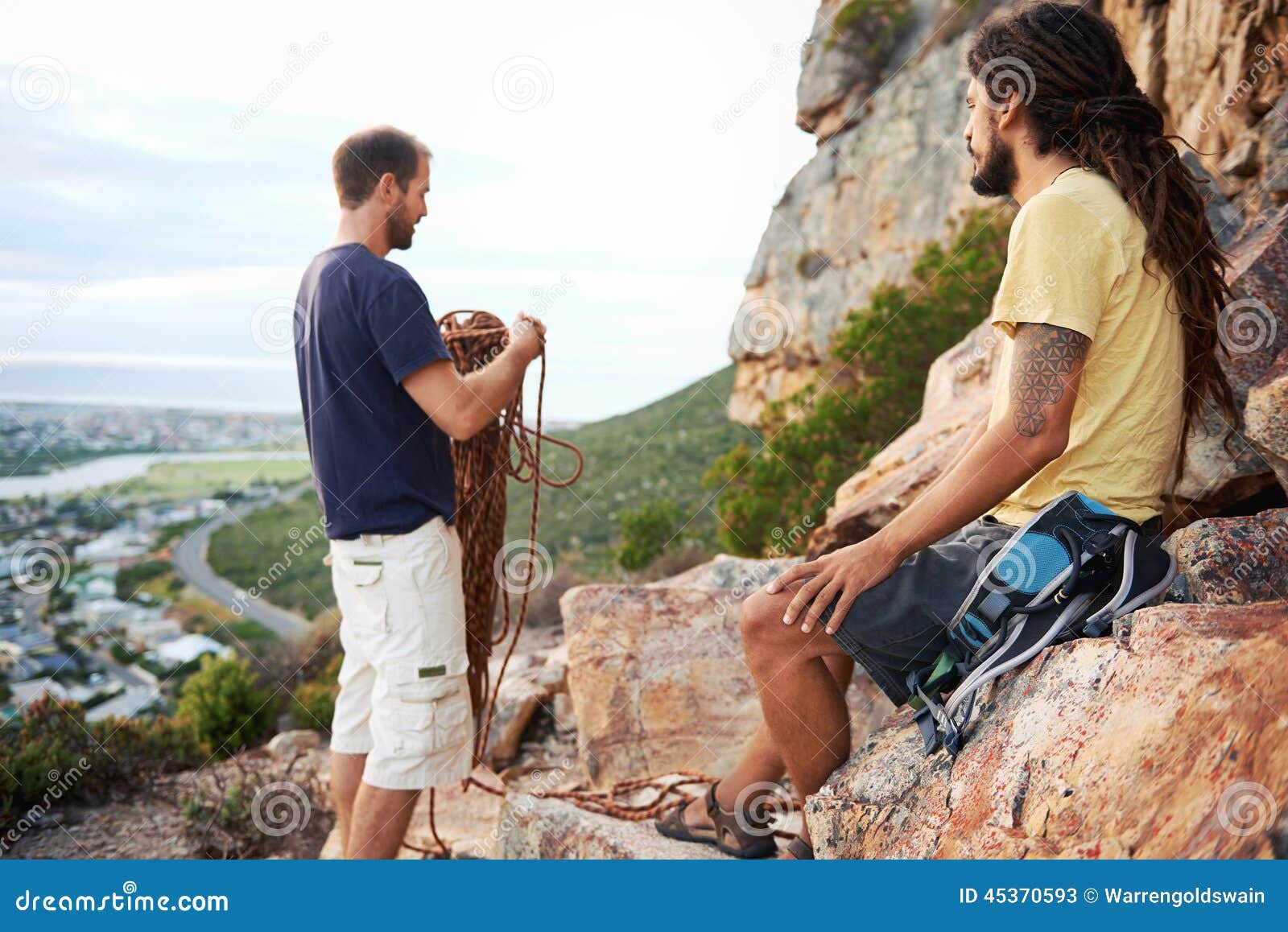 Getting the rope ready stock image. Image of knots, leisure - 45370593