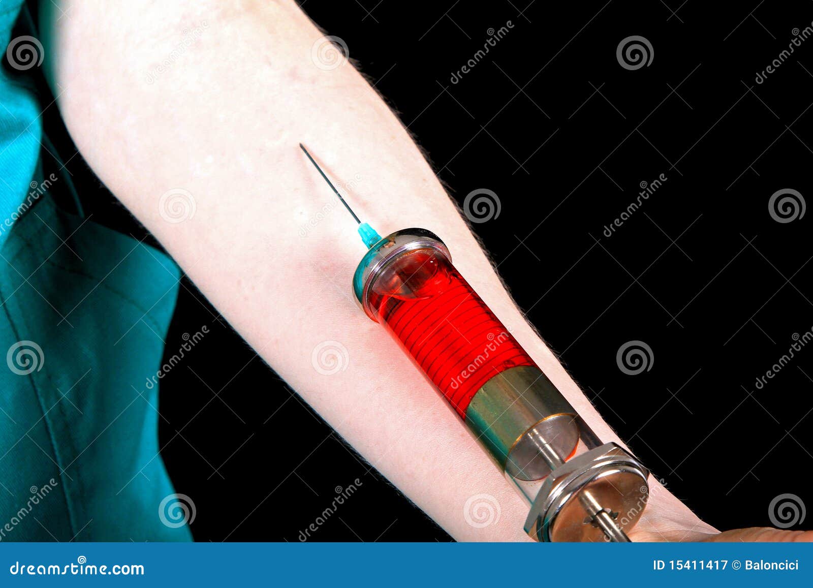 Getting a shot stock image. Image of medicine, liquid - 15411417