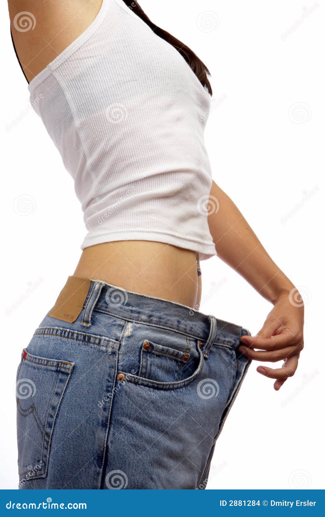 Getting slim stock photo. Image of loss, female, overeating - 2881284