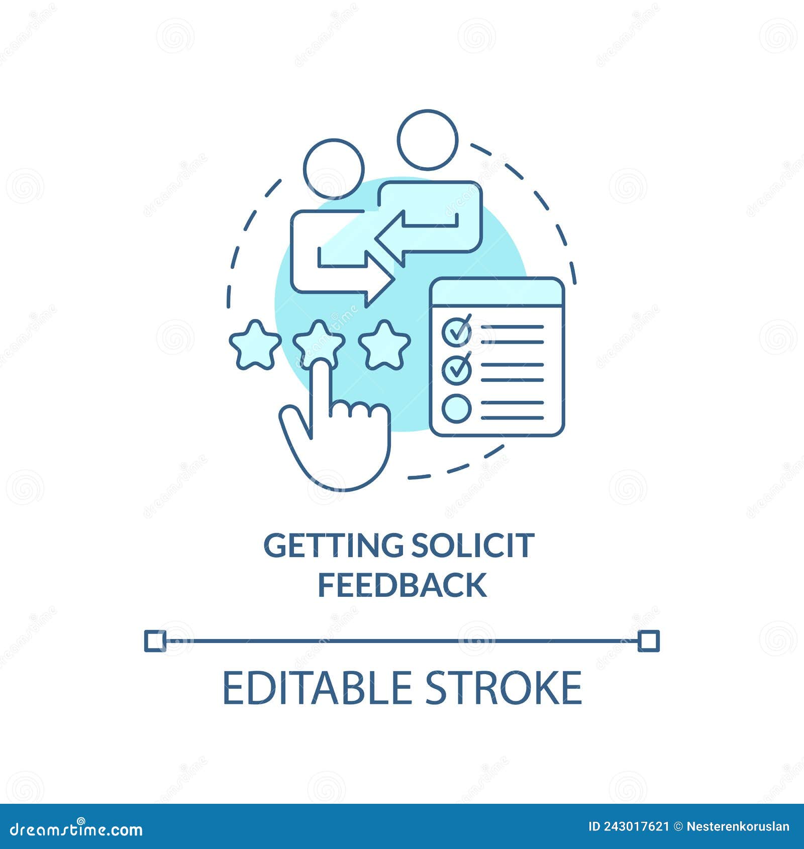 Getting Solicit Feedback Turquoise Concept Icon Stock Vector ... Getting Solicit Feedback Turquoise Concept Icon Stock Vector ...