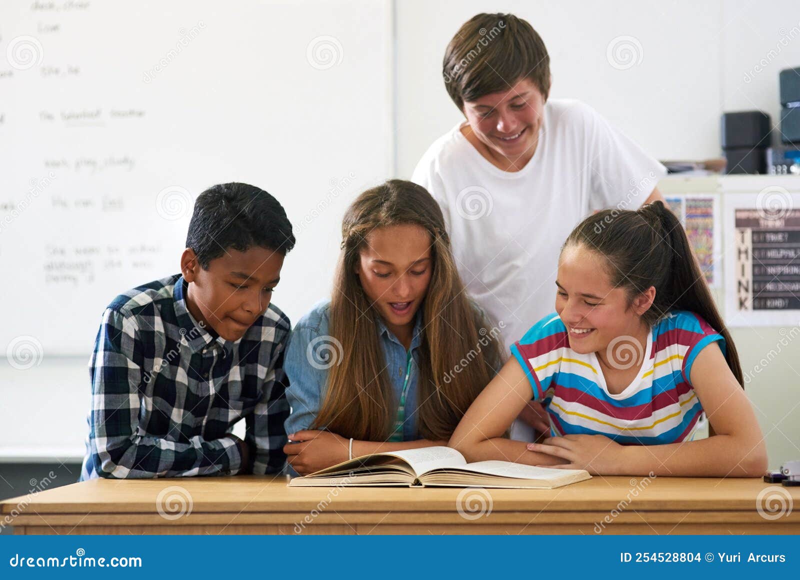 Getting Started on Another Fun Group Project. a Group of Schoolchildren ...