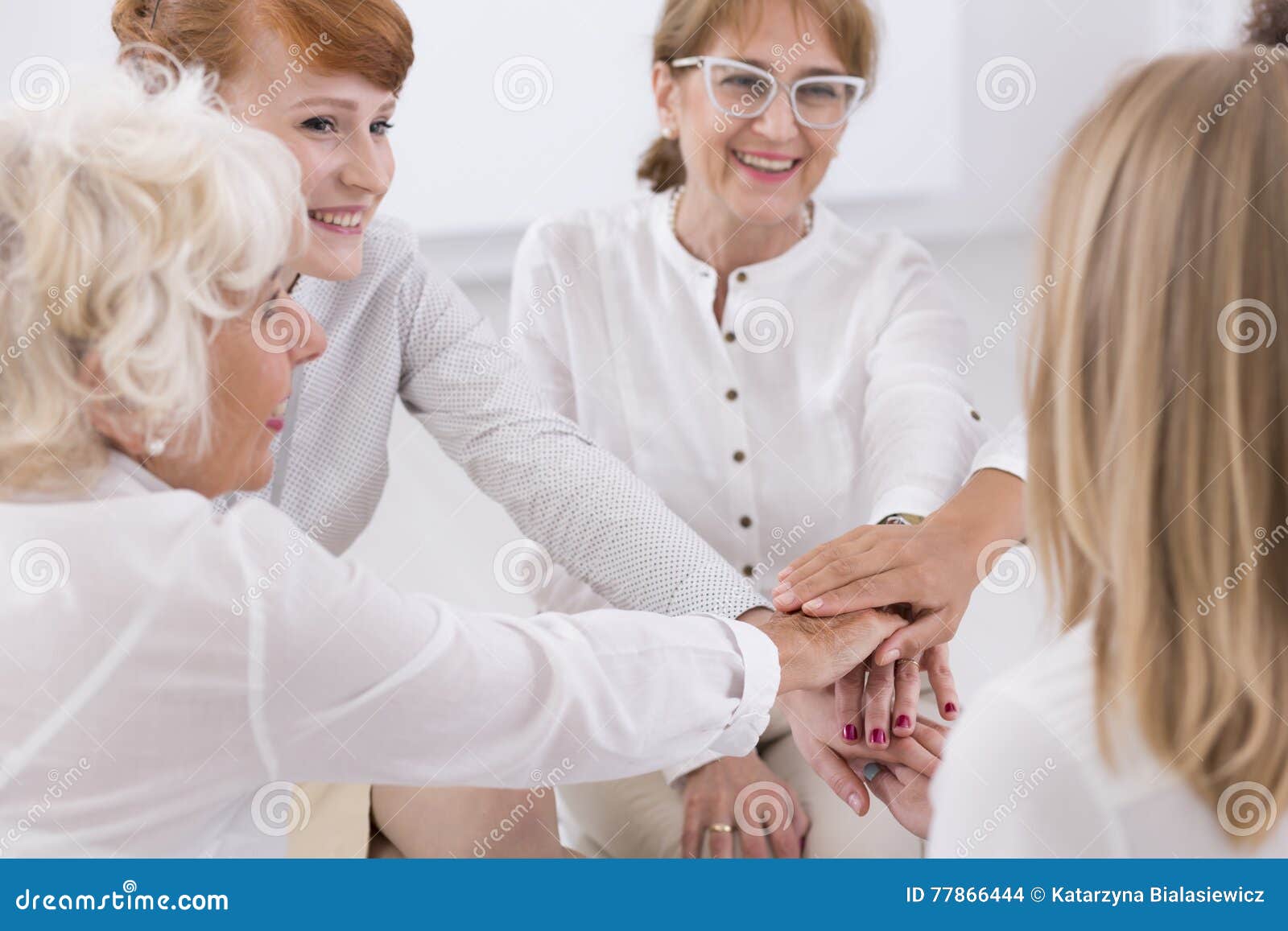 Getting the Support from Friends Stock Photo - Image of smile ...