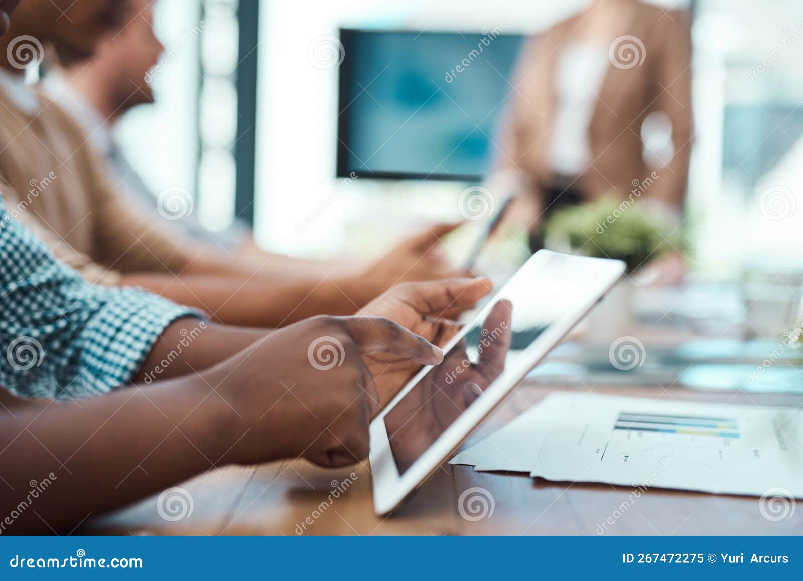 Getting Tasks Done. an Unrecognisable Businessman Using a Digital ...