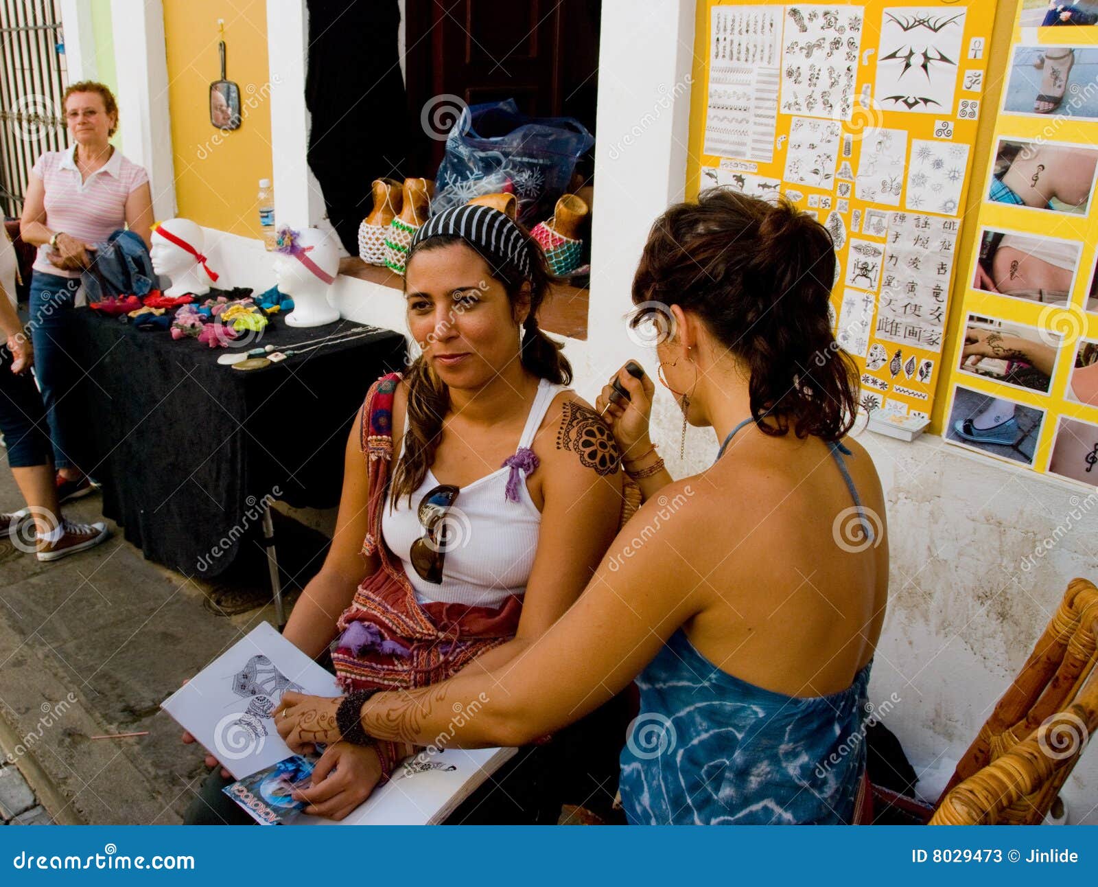 Getting a Tatoo on Festival Editorial Stock Photo - Image of juan, open ...