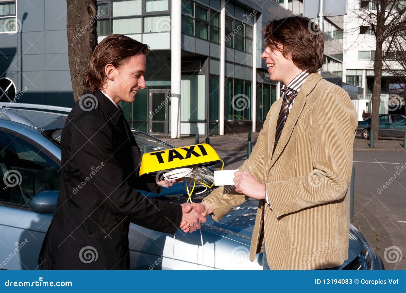 Getting the taxi license stock image. Image of ties, holding - 13194083