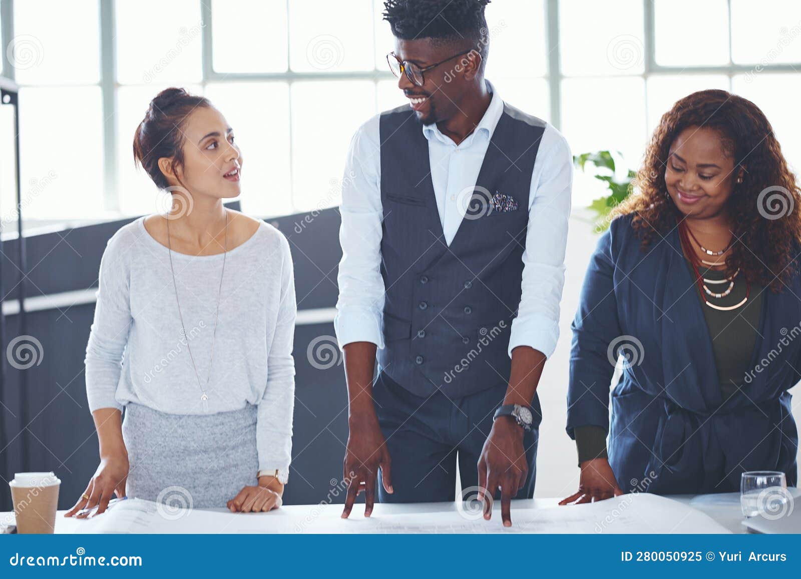 Getting the Team Together on the Latest Project. a Team of ...