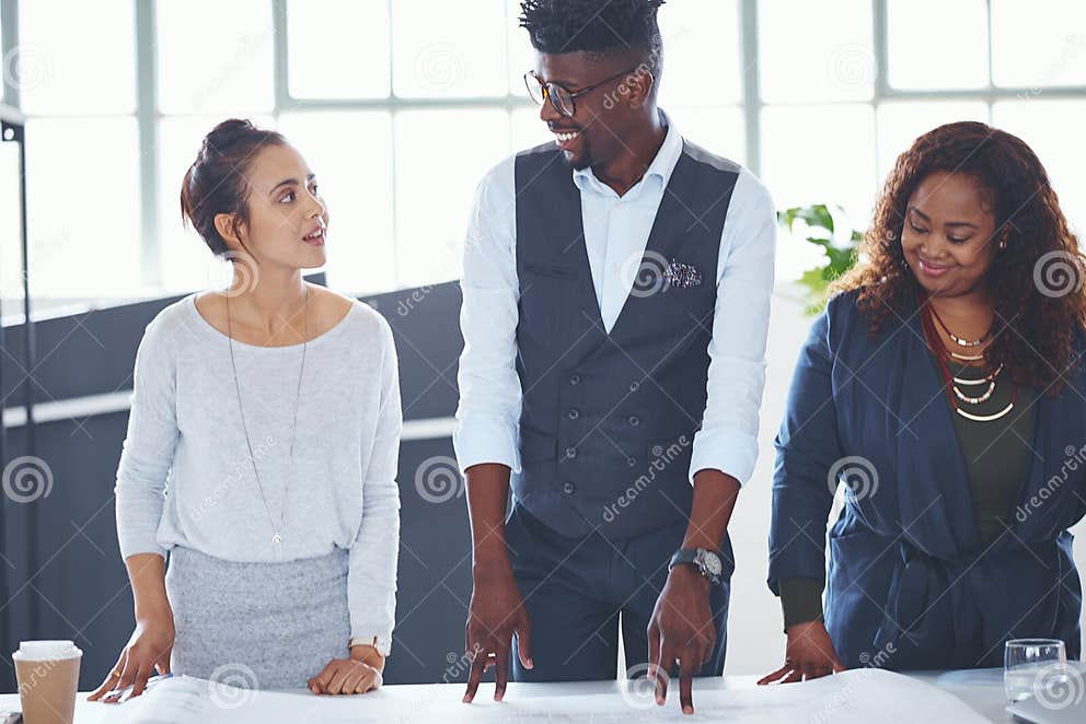 Getting the Team Together on the Latest Project. a Team of ...